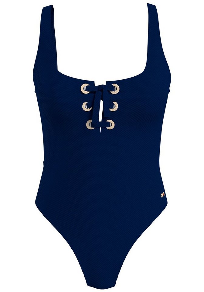 Tommy Hilfiger Swimwear Badeanzug One Piece Für Schwimmen Jersey Aus